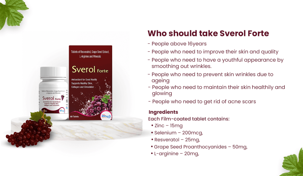 Sverol Forte the right solution for SKIN CARE - Anti oxidant anti aging ...